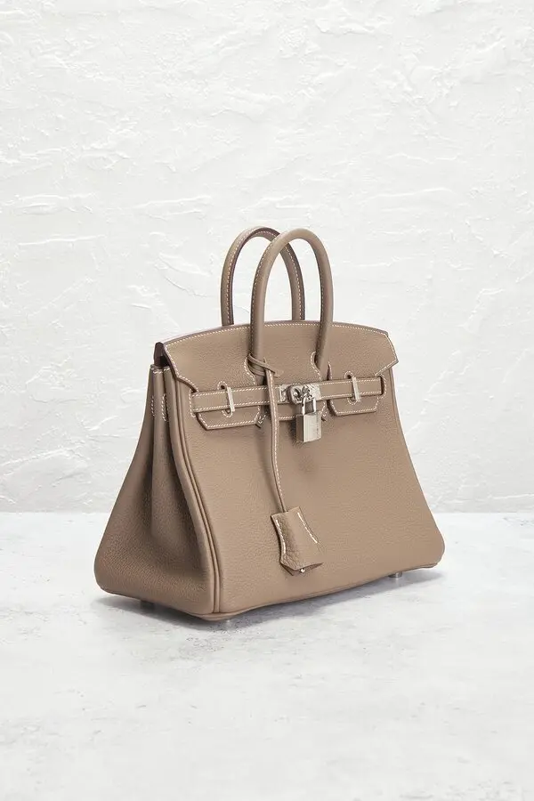 Hermès Togo Birkin 25 Handbag - Etoupe