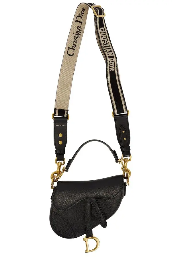 Dior Mini Saddle Bag - Black