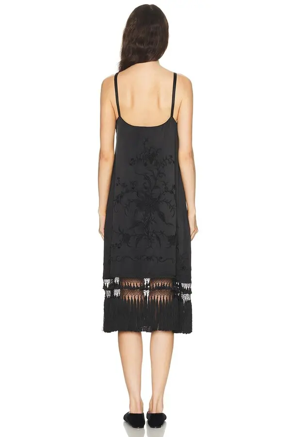 BODE Worcester Fringe Dress - Black