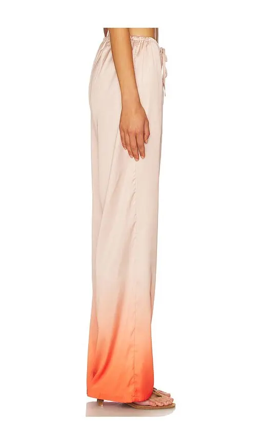 SNDYS. Amaya Ombre Satin Pants - Pink