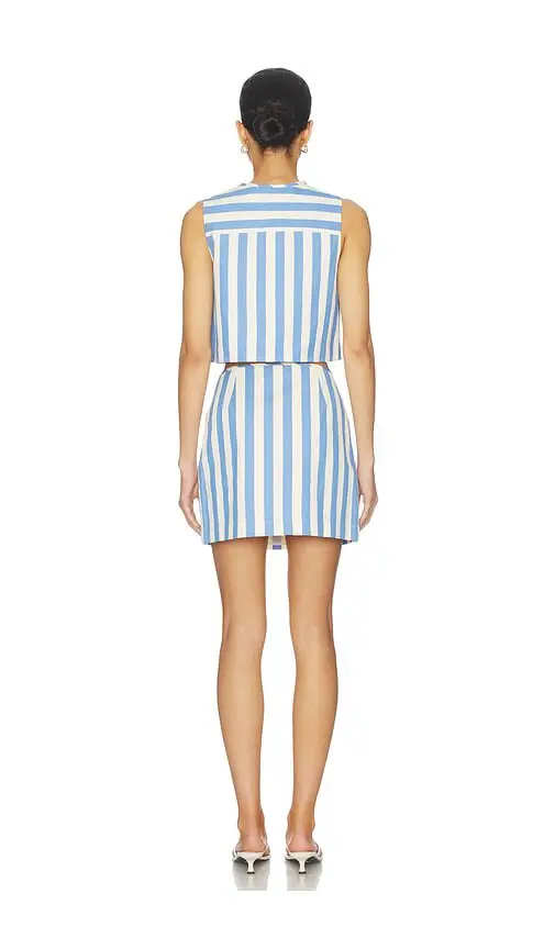 Saylor Patience Set In And White Stripes