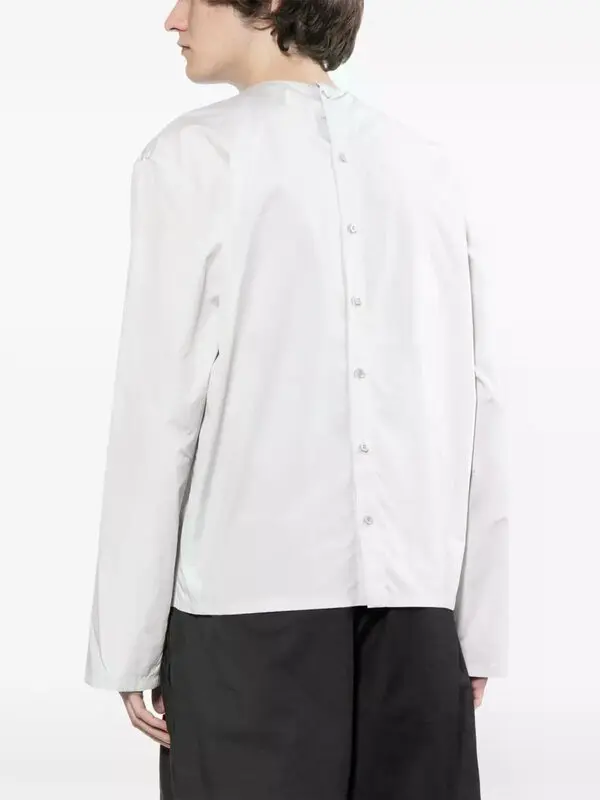 NILØS Long Sleeve Shirt With Back Button Detail