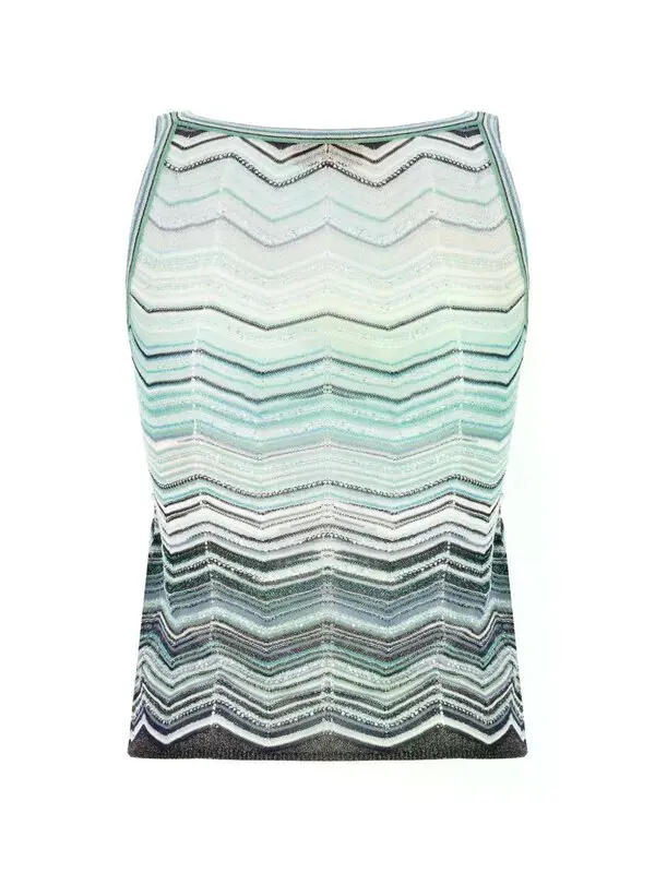 Missoni Knitted Sleeveless Tank Top