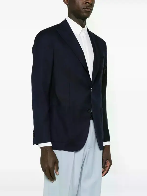 Boglioli Textured Finish Single-breasted Blazer