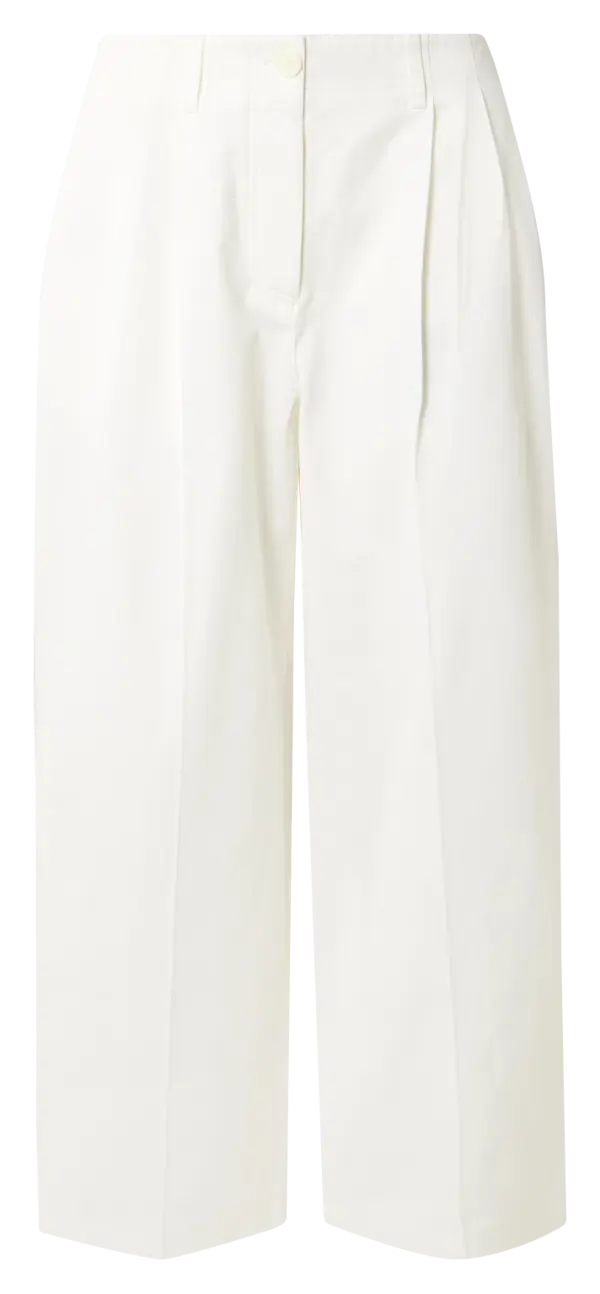 TOTEME Pleated Cotton-twill Wide-leg Trousers