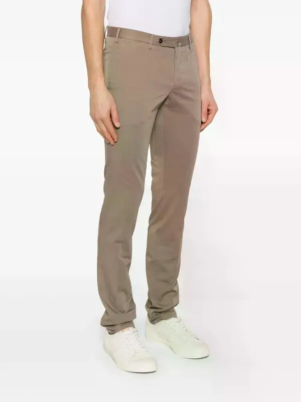 PT TORINO Slim-cut Trousers - Brown