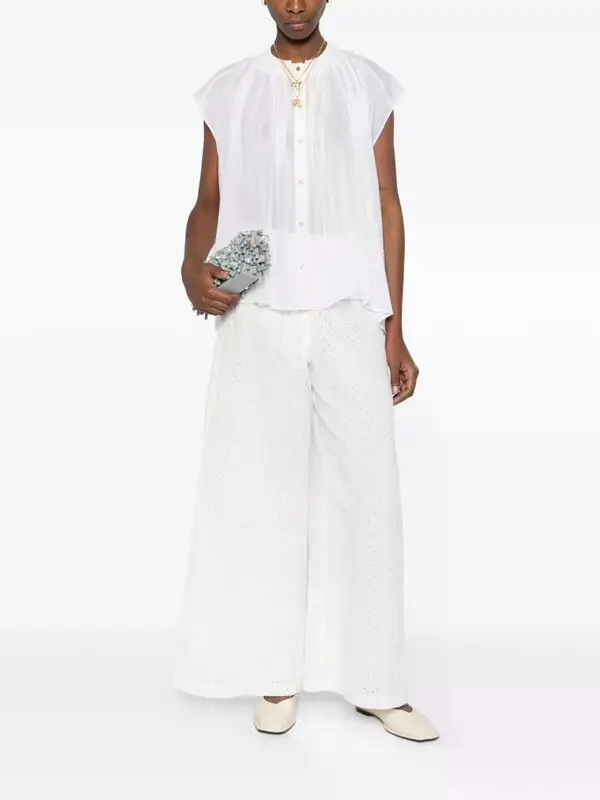 FORTE_FORTE Buttoned Shirt - White