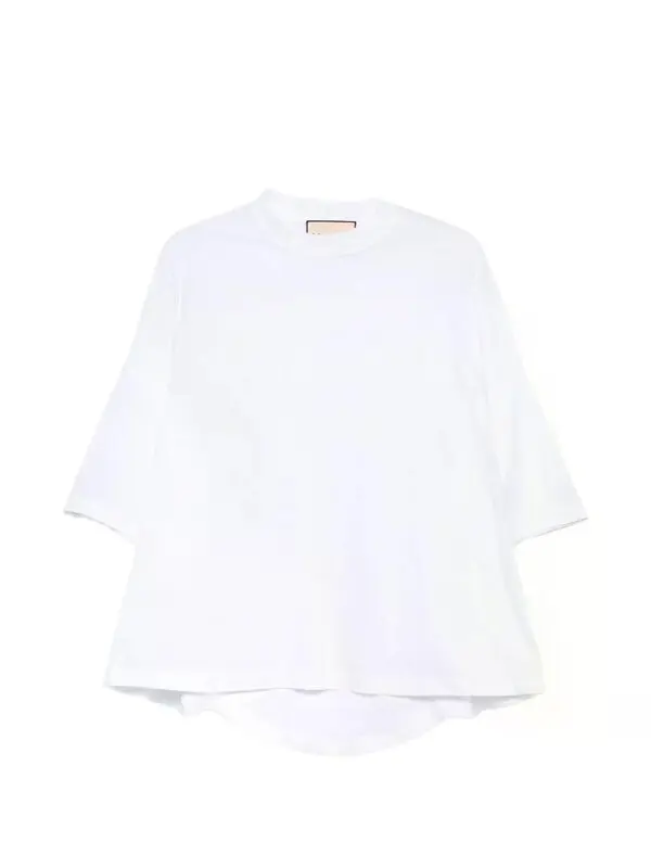 Plan C Curved-hem T-shirt