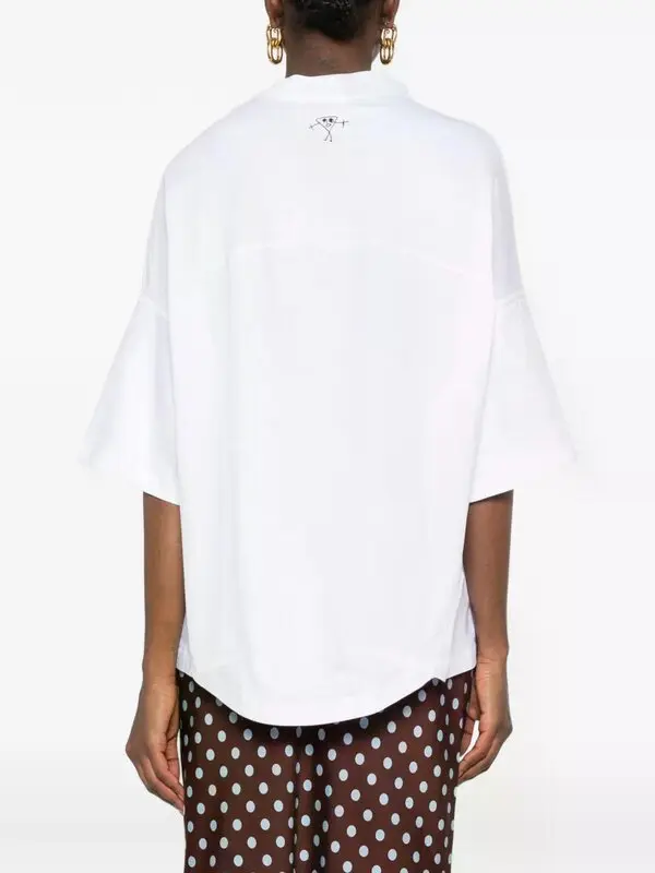 Plan C Curved-hem T-shirt