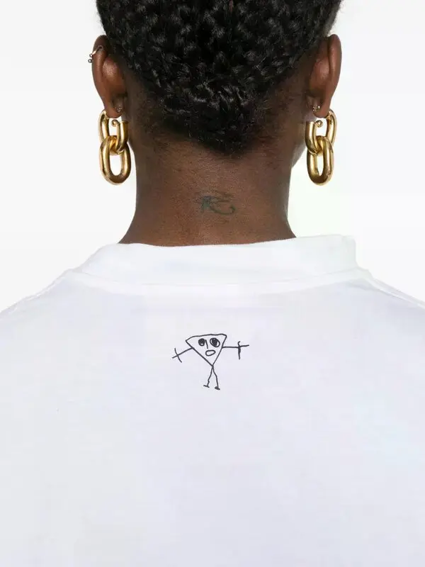 Plan C Curved-hem T-shirt
