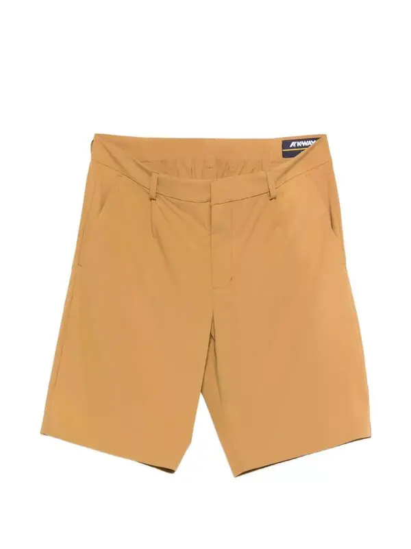 K-WAY Ilton Front-pleat Bermuda Shorts - Neutrals