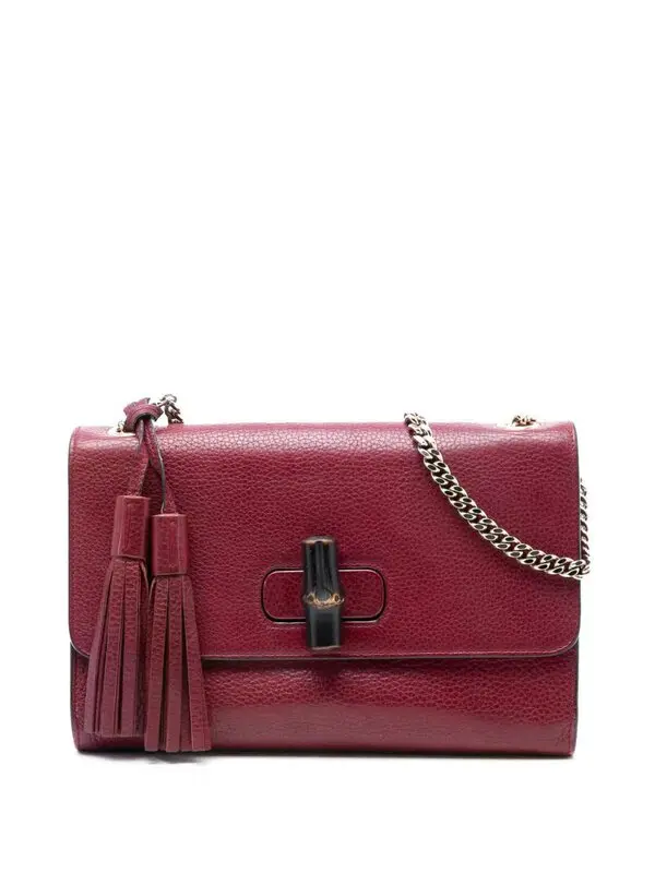 Gucci 2000-2015 Miss Bamboo Crossbody Bag - Red
