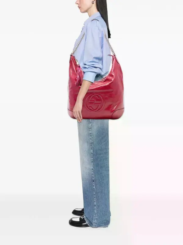 Gucci Patent Soho Shoulder Bag