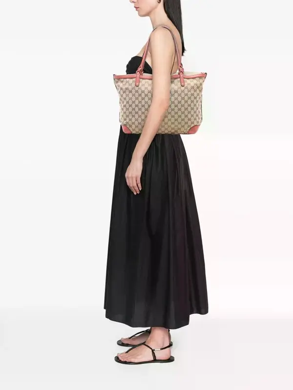 Gucci Medium Gg Canvas Craft Tote Bag