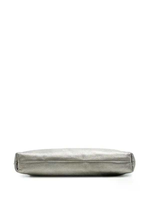Gucci Metallic Leather Tassel Clutch Bag
