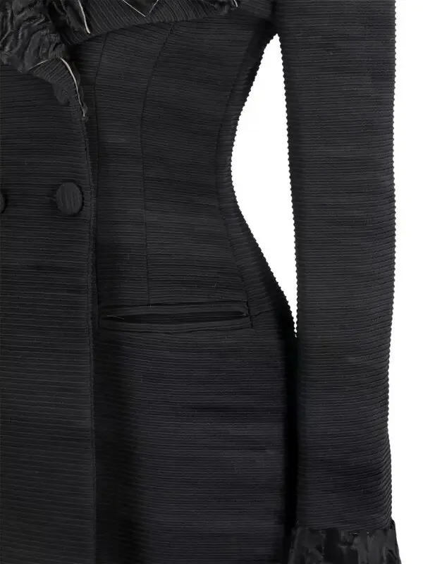 Fendi Ruffled Double-breasted Coat