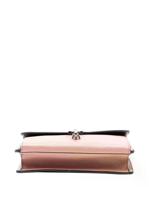 Burberry 2000-2017 Bicolor Leather Macken Crossbody Bag - Red