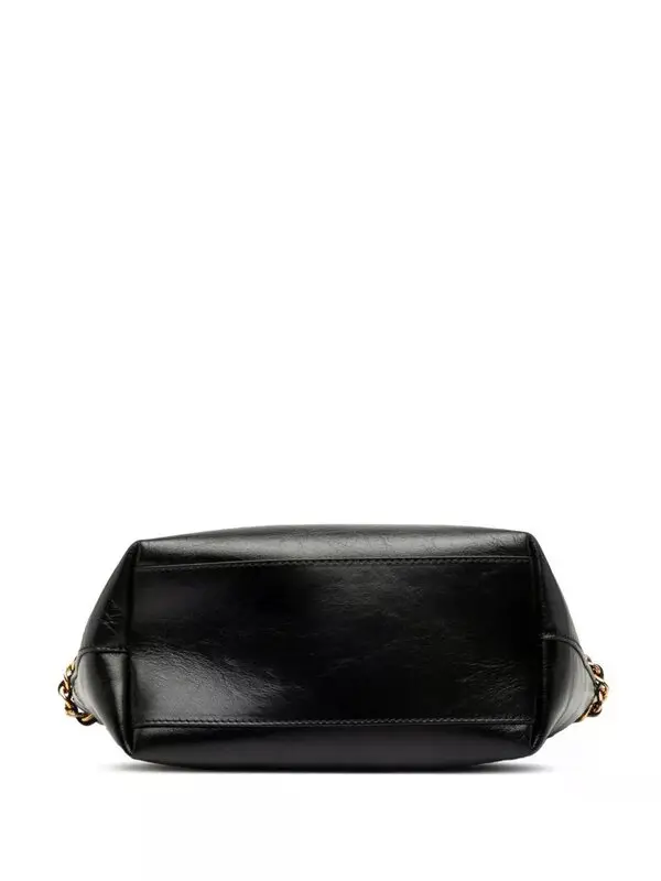 Versace 1990-2000 Leather La Medusa Shoulder Bag - Black