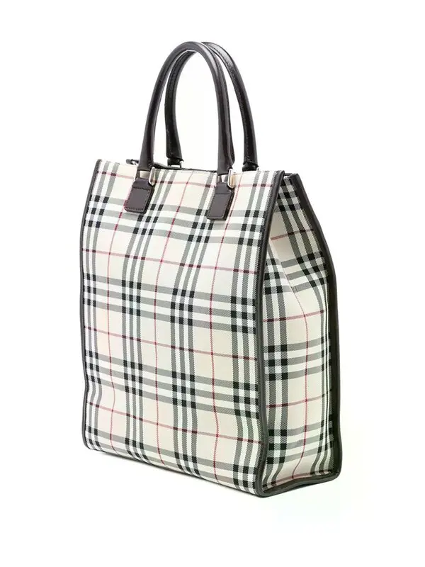 Burberry House Check Canvas Tote Bag