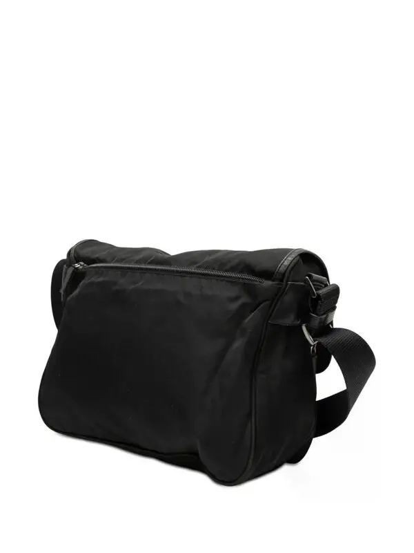 Prada 2000-2013 Tessuto Double Buckle Messenger Crossbody Bag