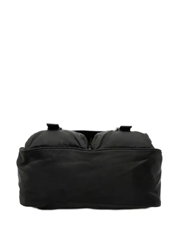 Prada 2000-2013 Tessuto Double Buckle Messenger Crossbody Bag
