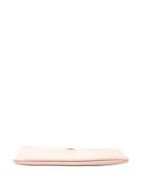 Gucci Leather Blind For Love Clutch - Pink