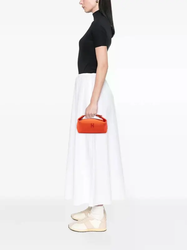 Hermès Small Toile Bride A Brac Case - Orange