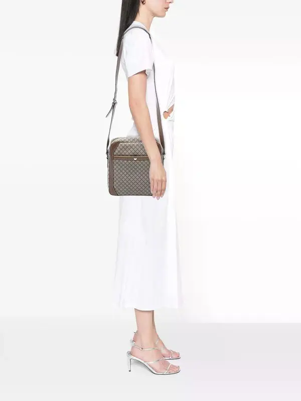 Gucci Diamante Coated Canvas Zip Crossbody Bag