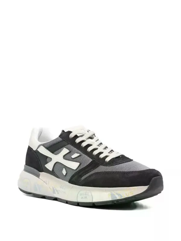 Premiata Mick Suede-panelled Sneakers - Black
