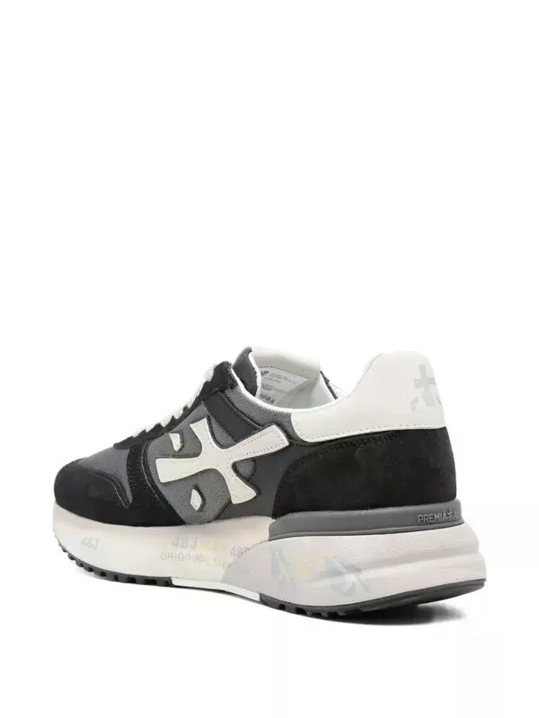 Premiata Mick Suede-panelled Sneakers - Black