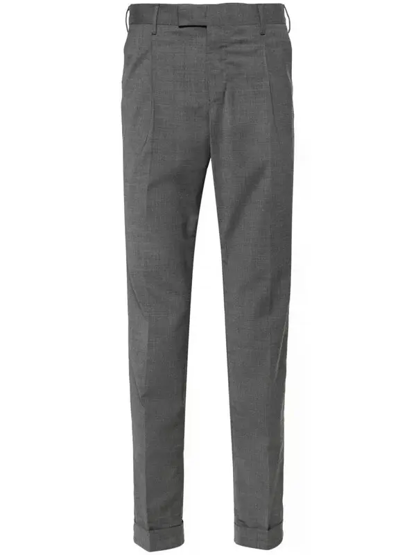 PT TORINO Tapered-leg Tailored Trousers - Grey