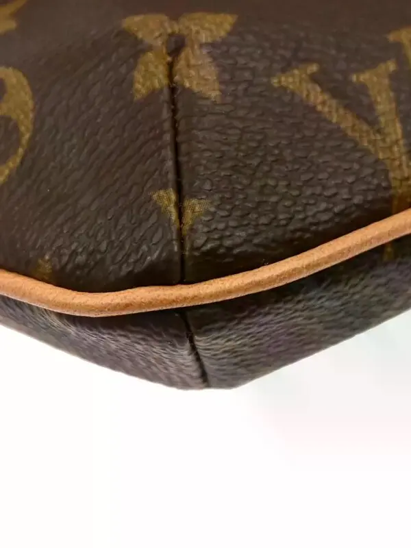 LOUIS VUITTON 2002 Partition Monogram Pouch - Brown