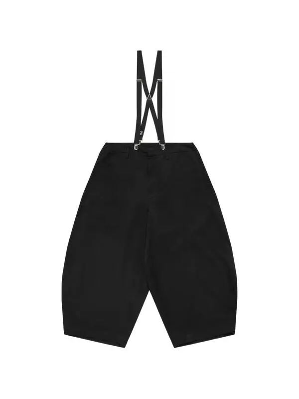 Comme Des Garçons Suspenders Cropped Trousers - Black