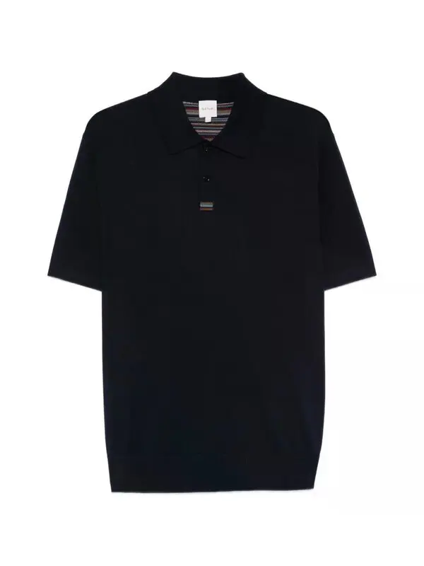 Paul Smith Buttoned Polo Shirt - Blue