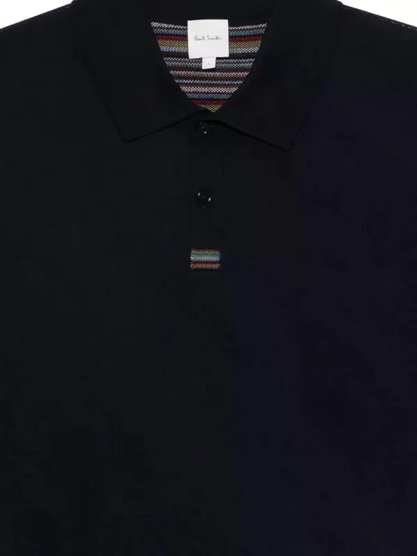 Paul Smith Buttoned Polo Shirt - Blue
