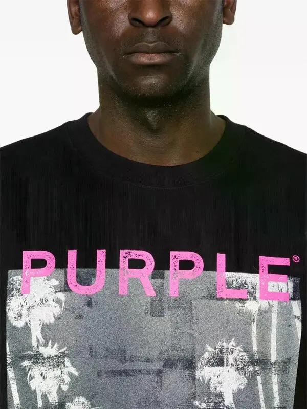 PURPLE BRAND Mirage Graphic-print T-shirt - Black