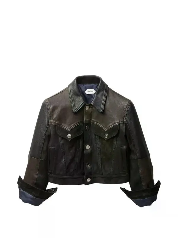 Versace Leather Slim Blouson