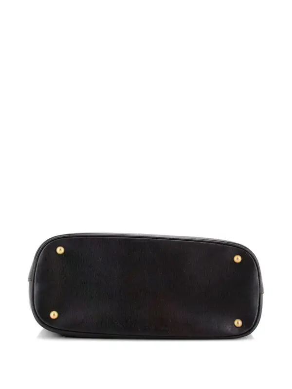 Gucci Bright Bit Convertible Leather Medium Tote Bag - Black