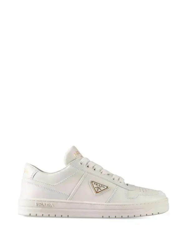 Prada Leather Sneakers - Neutrals