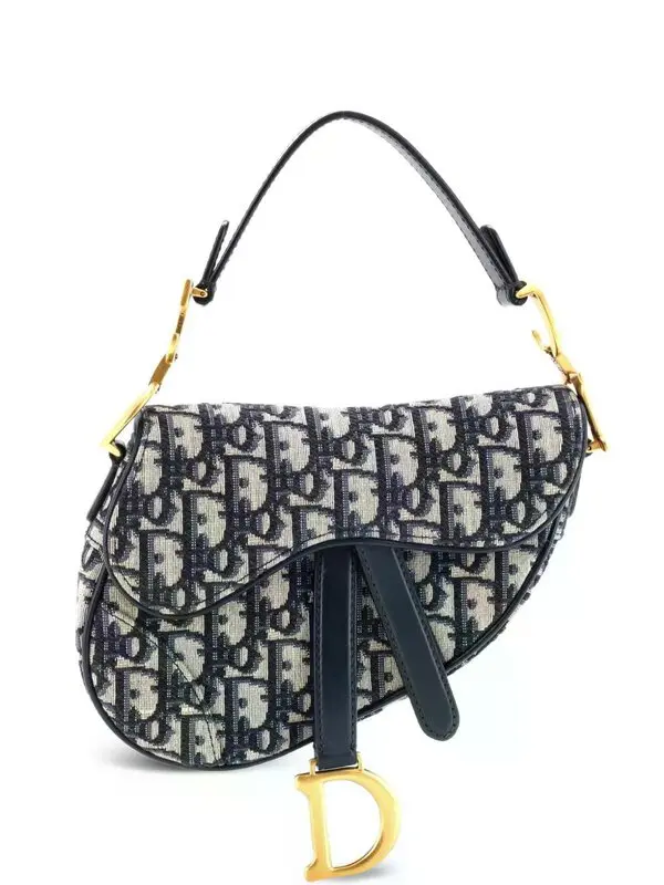 Dior Saddle Handbag Oblique Canvas Mini Shoulder Bag