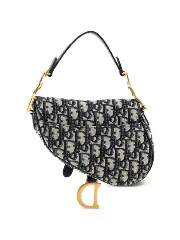 Dior Saddle Handbag Oblique Canvas Mini Shoulder Bag