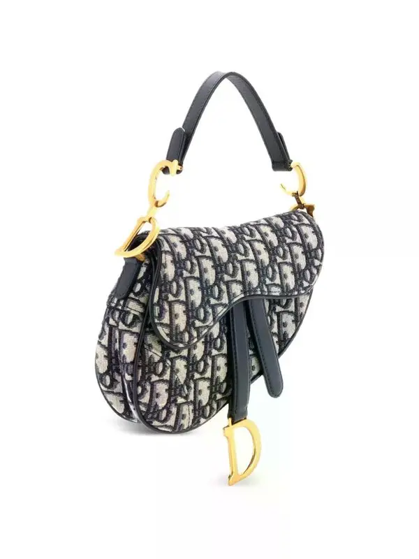 Dior Saddle Handbag Oblique Canvas Mini Shoulder Bag