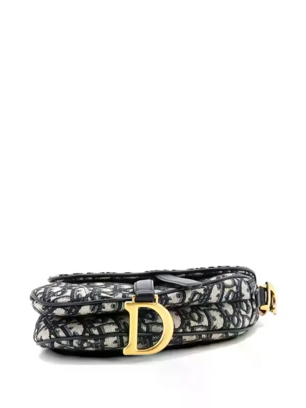 Dior Saddle Handbag Oblique Canvas Mini Shoulder Bag