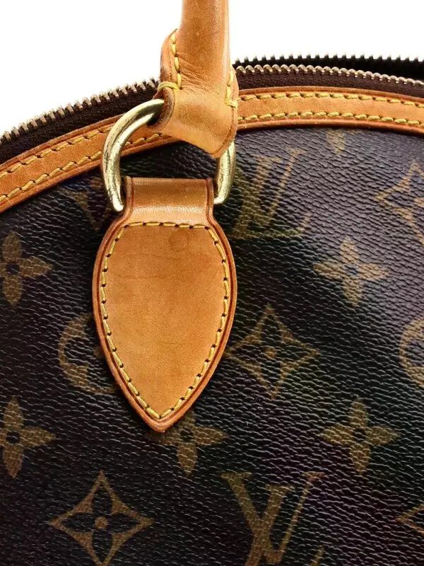 LOUIS VUITTON Lockit Handbag Monogram Canvas Pm Satchel - Brown