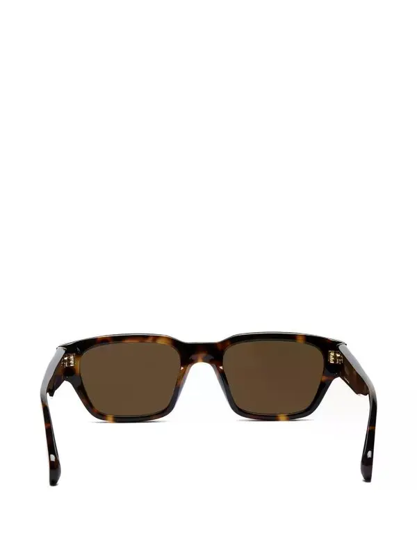 AMI Paris Square-frame Sunglasses With Logo - Brown