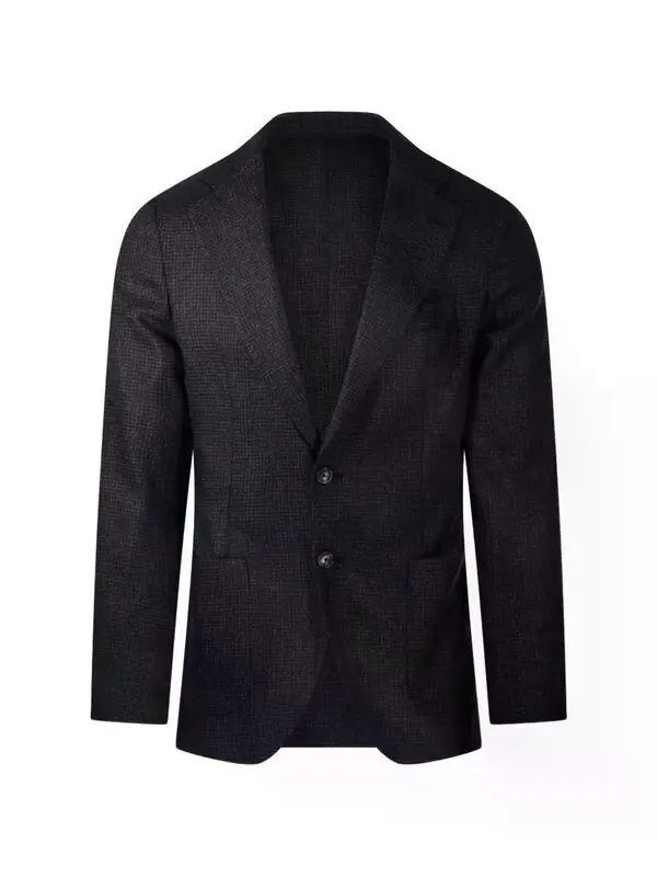 SANTANIELLO Front-pocket Button Blazer - Brown