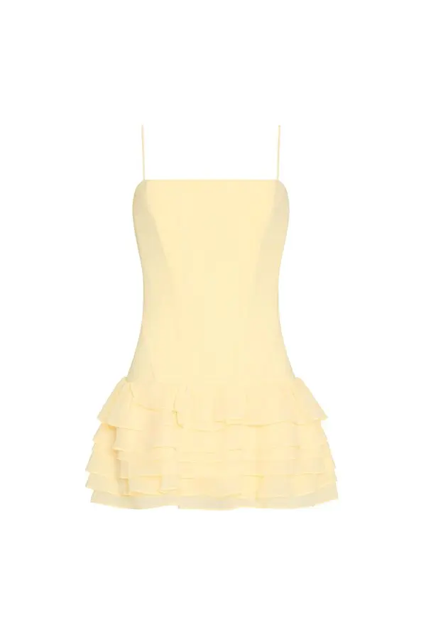 Amanda Uprichard Laureline Romper - Cornsilk