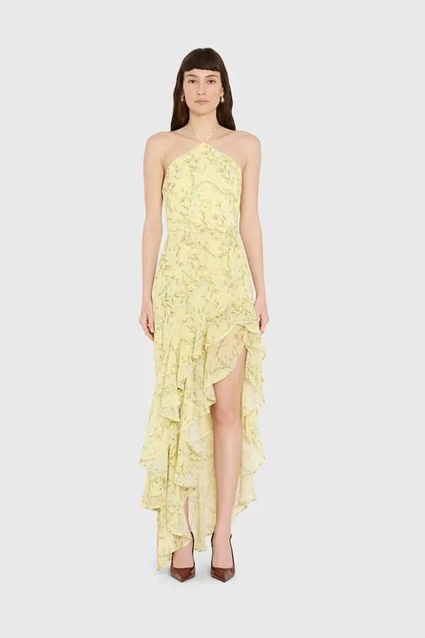 Amanda Uprichard Carlina Dress - Cornsilk