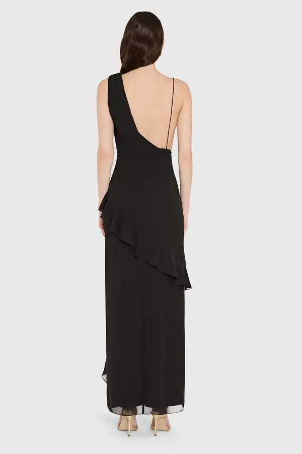 Amanda Uprichard Ella Rose Maxi Dress - Black
