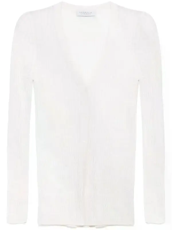 Gabriela Hearst Emma Pointelle Knit Cardigan - Neutrals